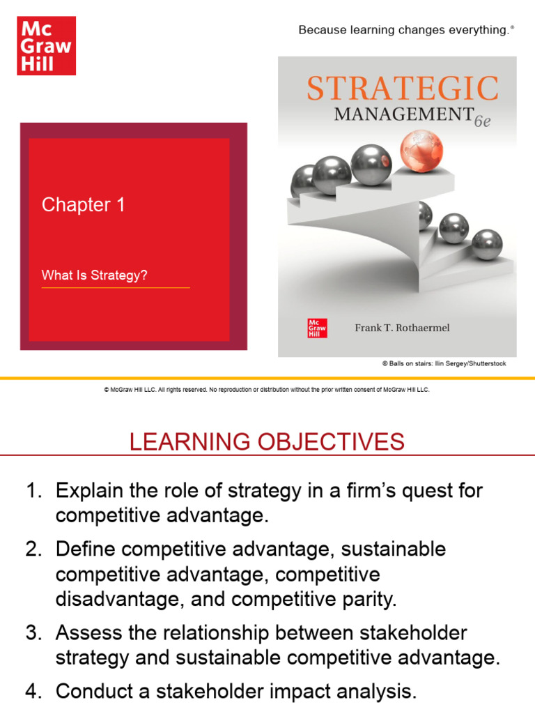 Rothaermel 6e PPT Ch01 ACCESS | PDF | Stakeholder (Corporate) | Competitive Advantage