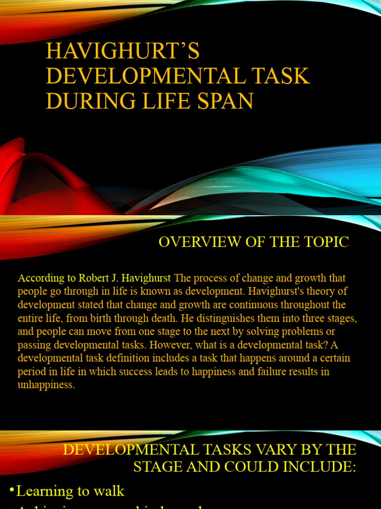 Havighurt's Developmental Task During Life Span | PDF | Developmental Psychology | Friendship