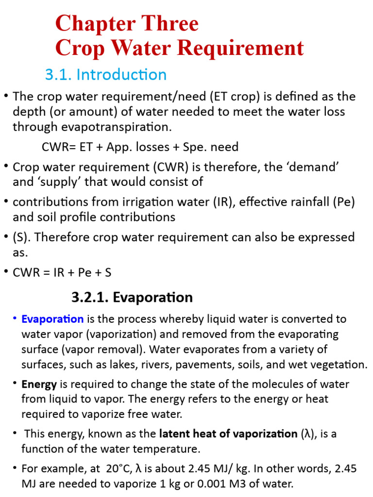 Irrigation Ppt | PDF | Evapotranspiration | Irrigation