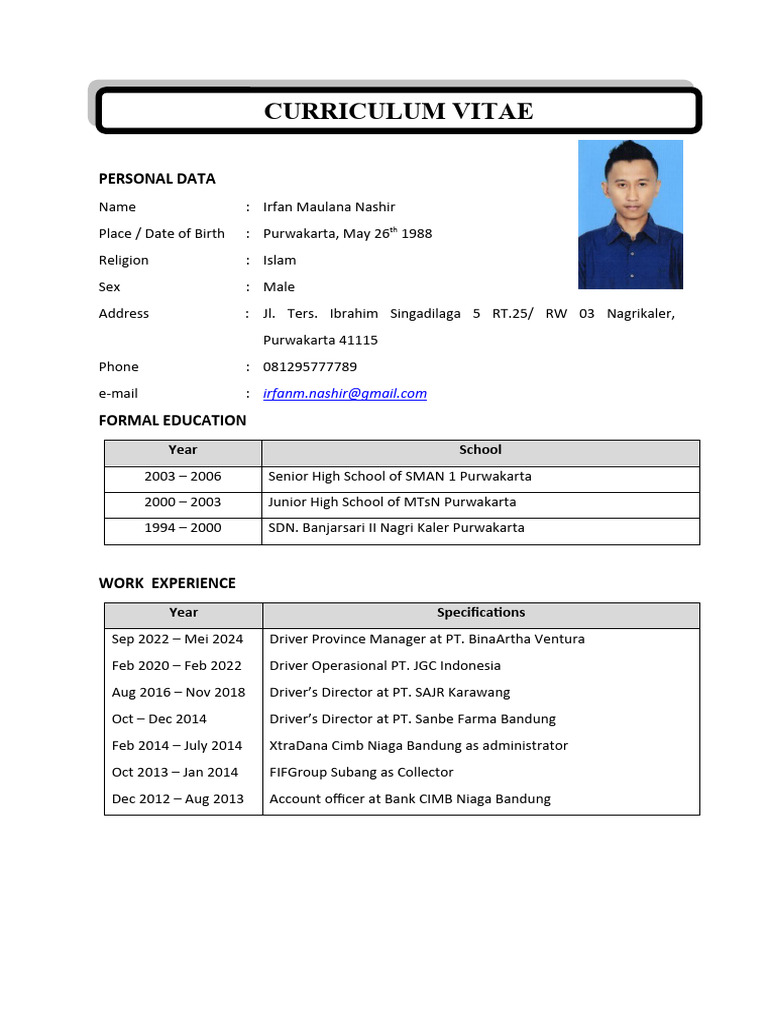 Curriculum Vitae New | PDF