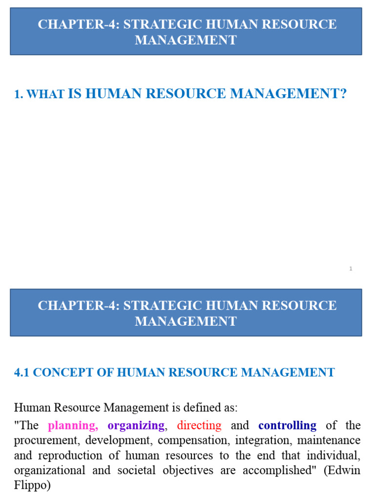 Chapter Four | PDF | Leadership | Human Resources
