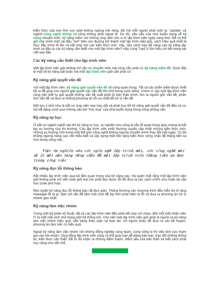 Lập trình nâng cao | PDF