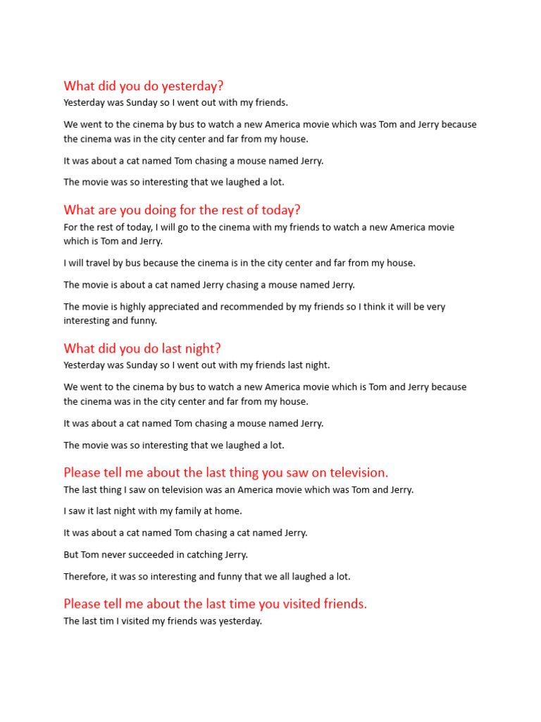 Part 1 - Speaking Samples | PDF | Vietnamese Cuisine