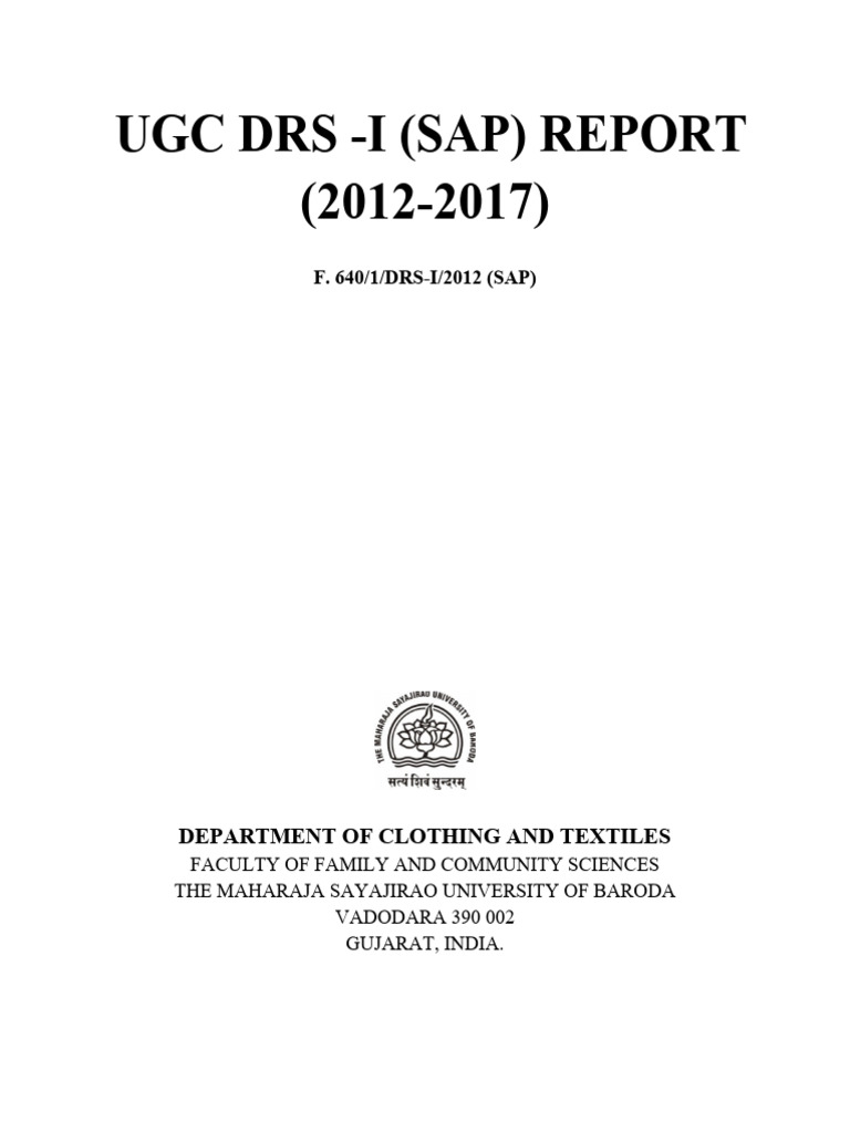 0 Ugc DRS 1 - 0 | PDF | Textiles | Clothing