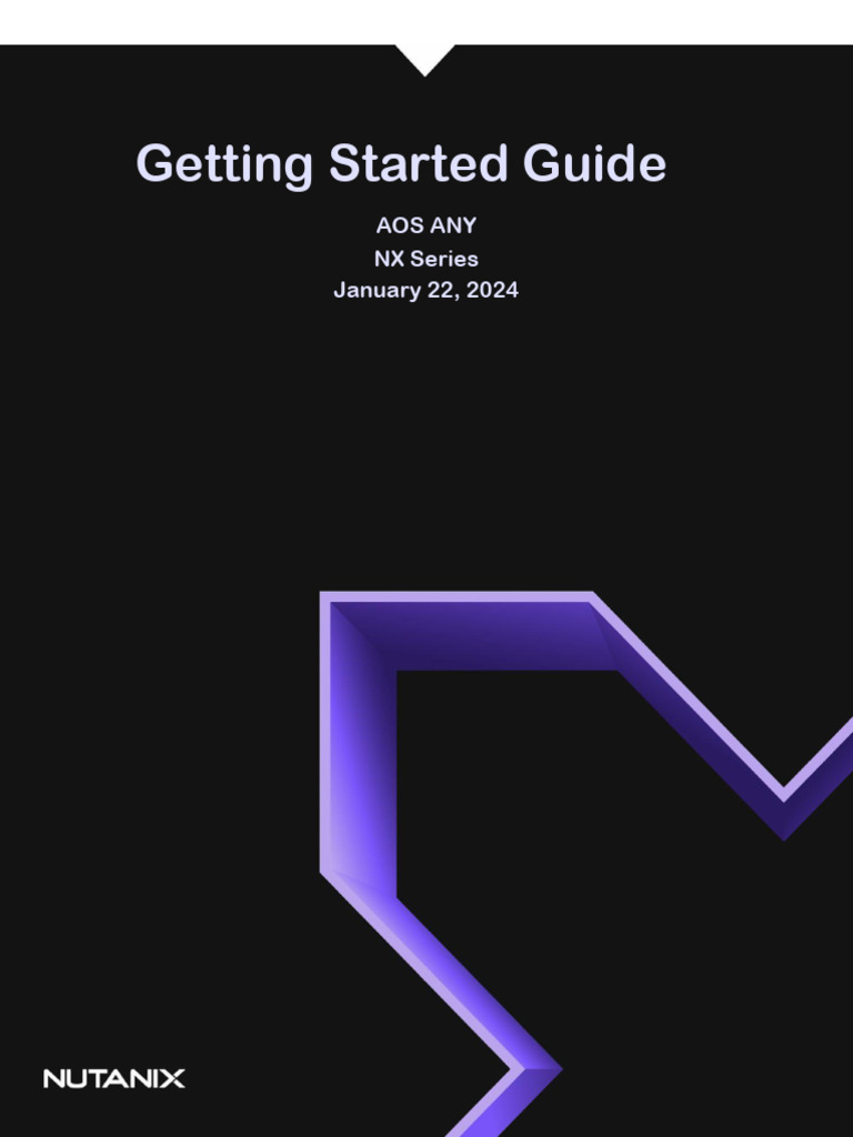 Getting Started Guide NX | Download Free PDF | Computer Cluster | Hyper V