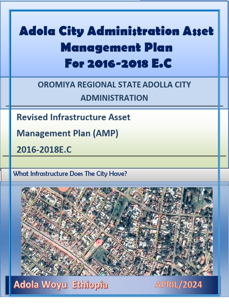 Adola City Asset Management Plan 2016-2018 | PDF | Geographic ...