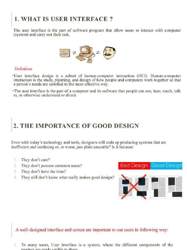 User Interface Design First | PDF
