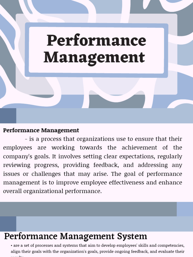 Performance-Management 1 | PDF | Human Resource Management ...