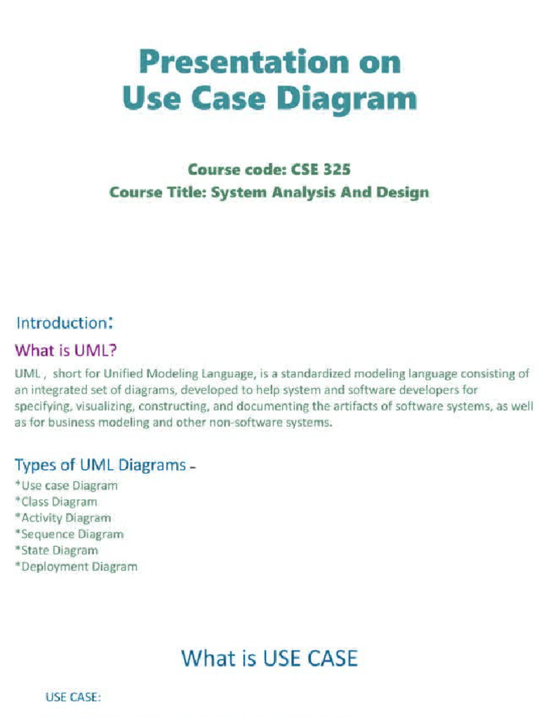 UML 1 | PDF