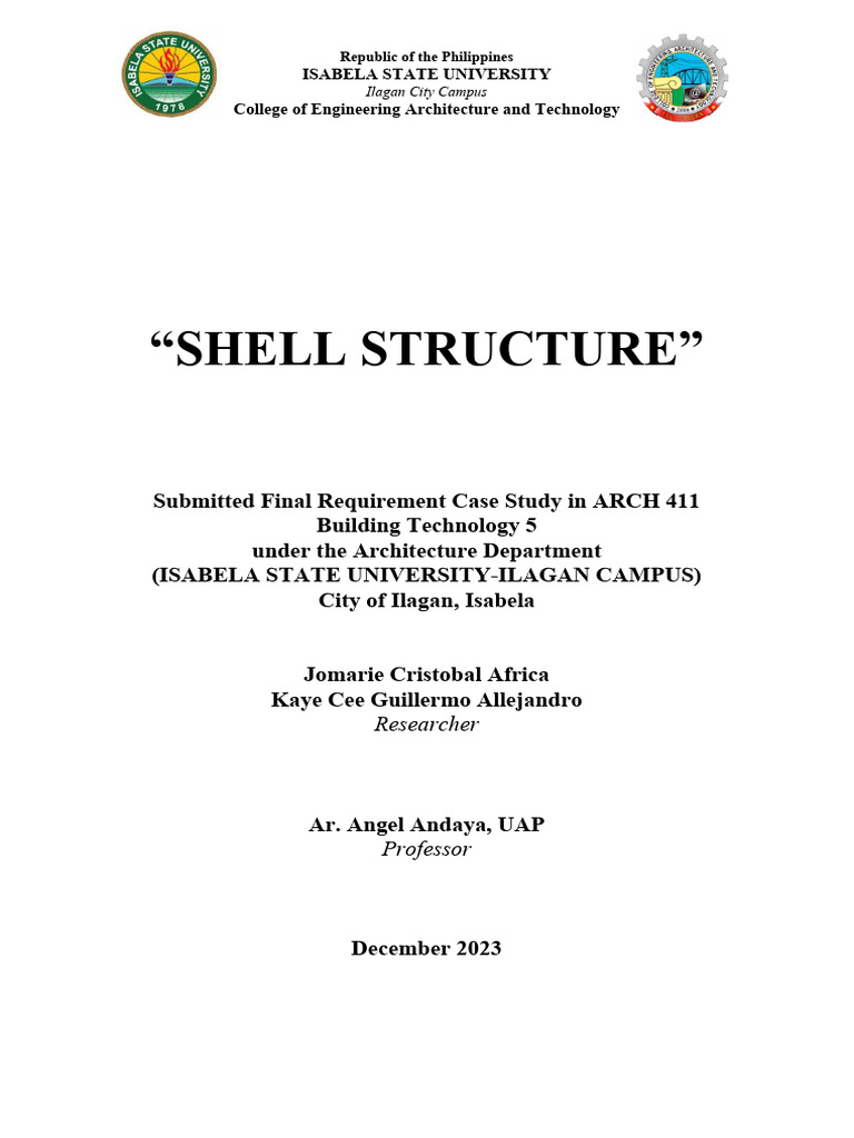 SHELL-STRUCTURE-CASE-STUDY- AFRICA_ALEJANDRO | PDF | Dome | Vault ...