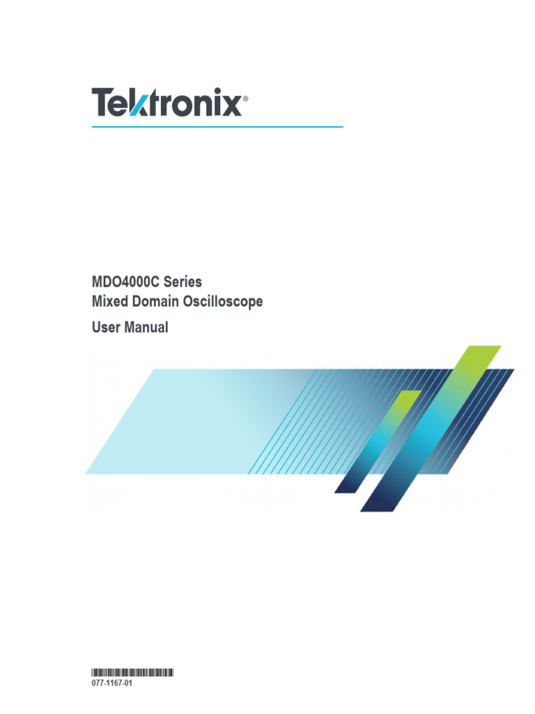 MDO4000C Series Oscilloscope User Manual 077116701 | PDF | Electricity ...
