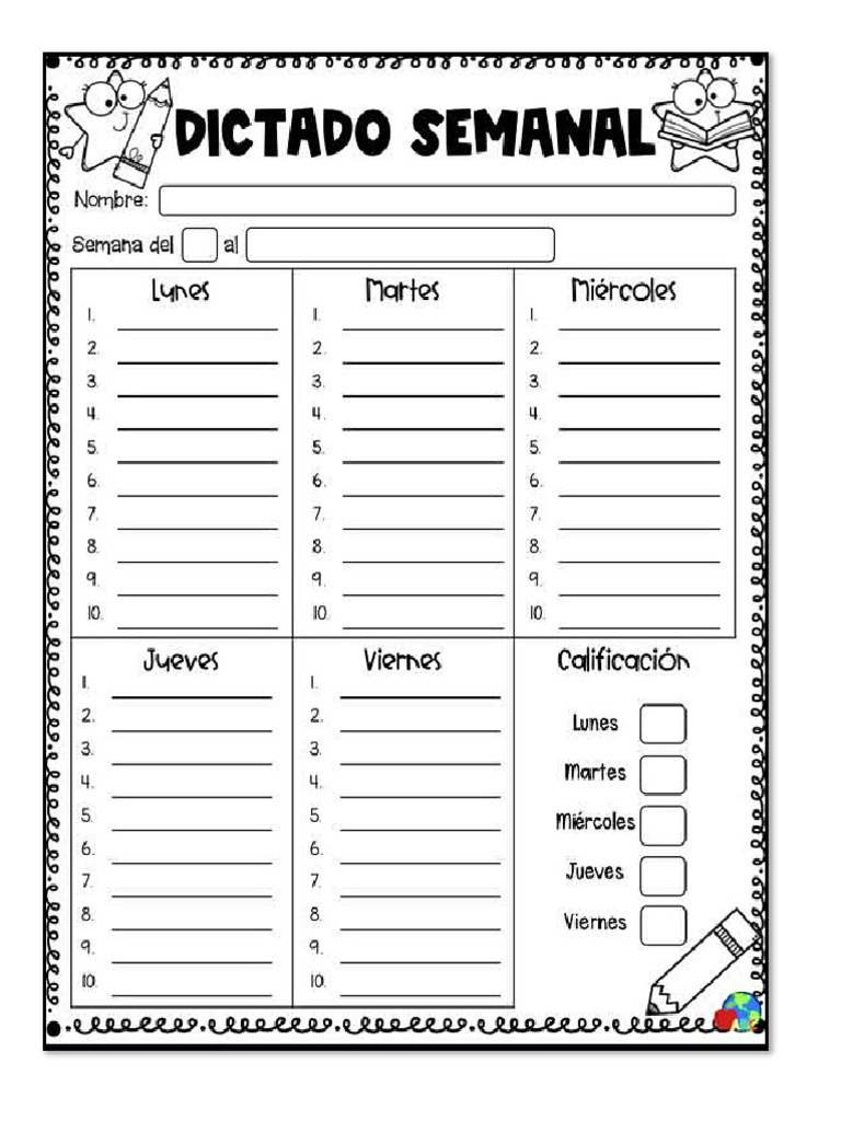 Dictado Semanal | PDF