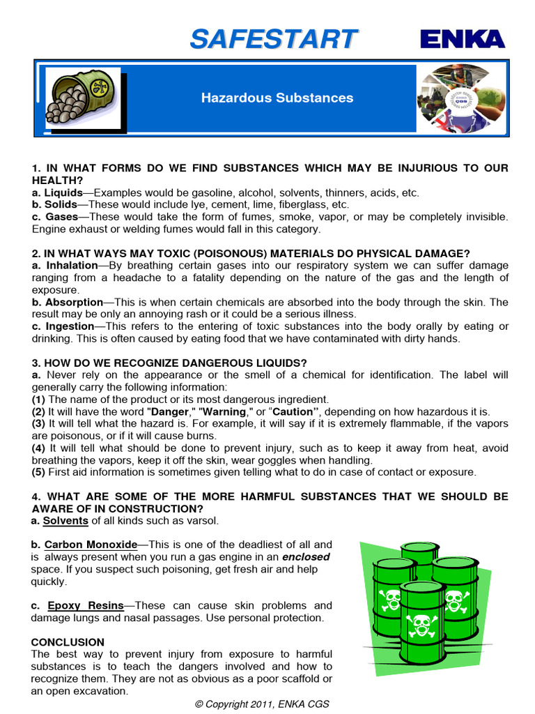 Safestart | PDF | Dermatitis | Poison