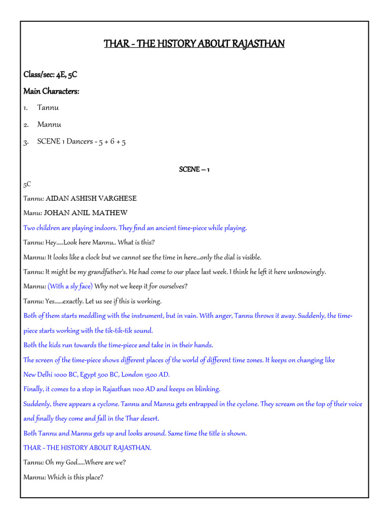 Rajasthan - Thar (The History About Rajasthan) | PDF