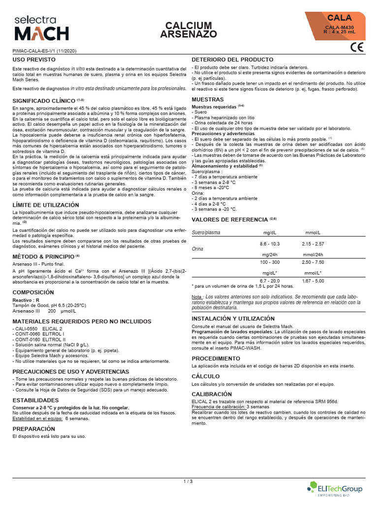 PIMAC CALA ES v1 - 04 12 2020 | PDF | Calcio | Vitamina D