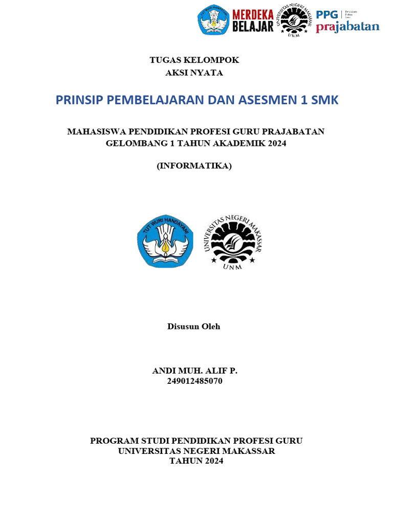 Aksi Nyata Topik 2 PPA I SMK | PDF