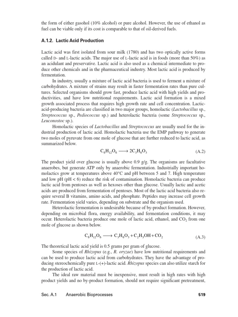 11 Lactic ABE Bioprocess Descriptions | PDF | Lactic Acid | Fermentation