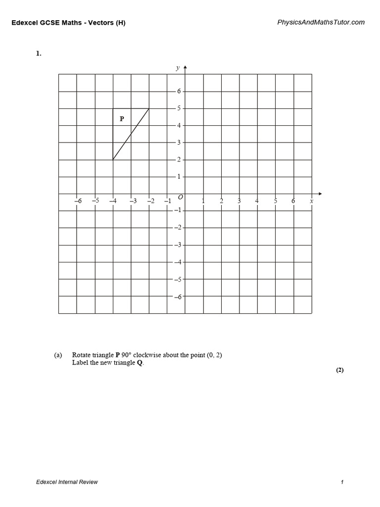 Vectors (H) | PDF | Euclidean Geometry | Elementary Geometry
