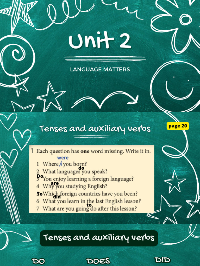 Understanding Auxiliary Verbs and Pronouns | PDF | Verb | Grammatical Tense