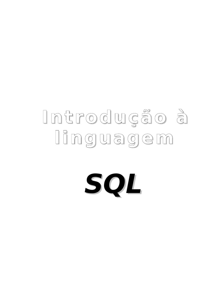 Introdução SQL | PDF | Bancos de dados | Modelo relacional