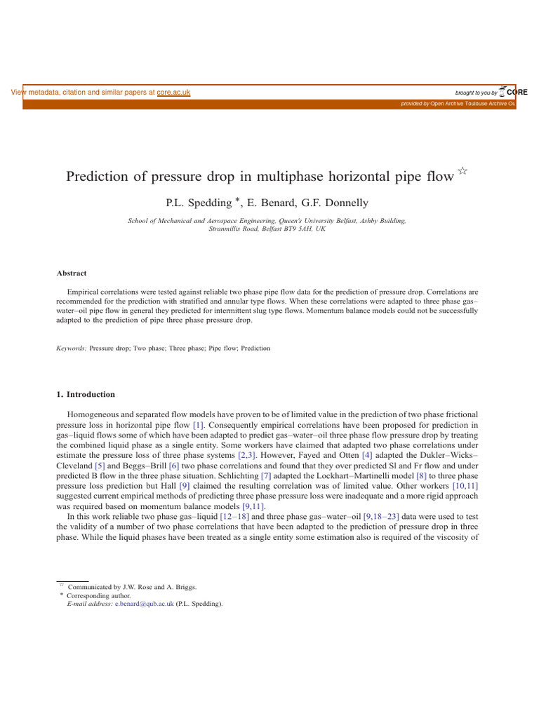 Prediction of Pressure Drop | PDF | Viscosity | Liquids