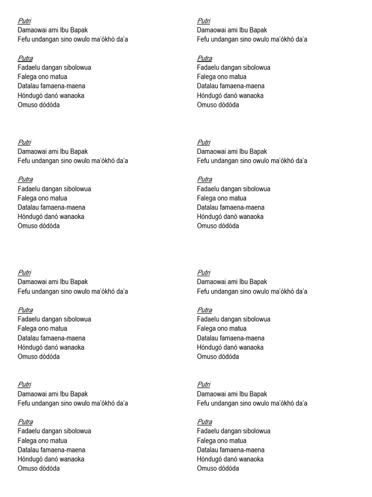 Maena Fangowai Pamitan | PDF