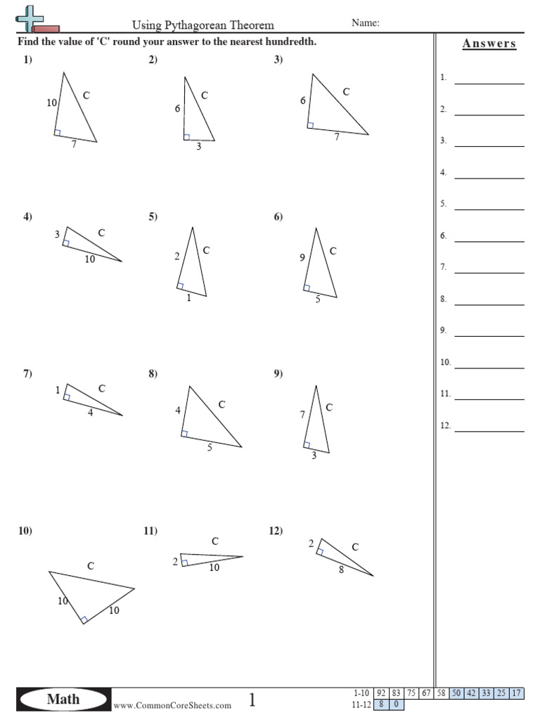 Using Pythagorean Theorem | PDF | Mathematics
