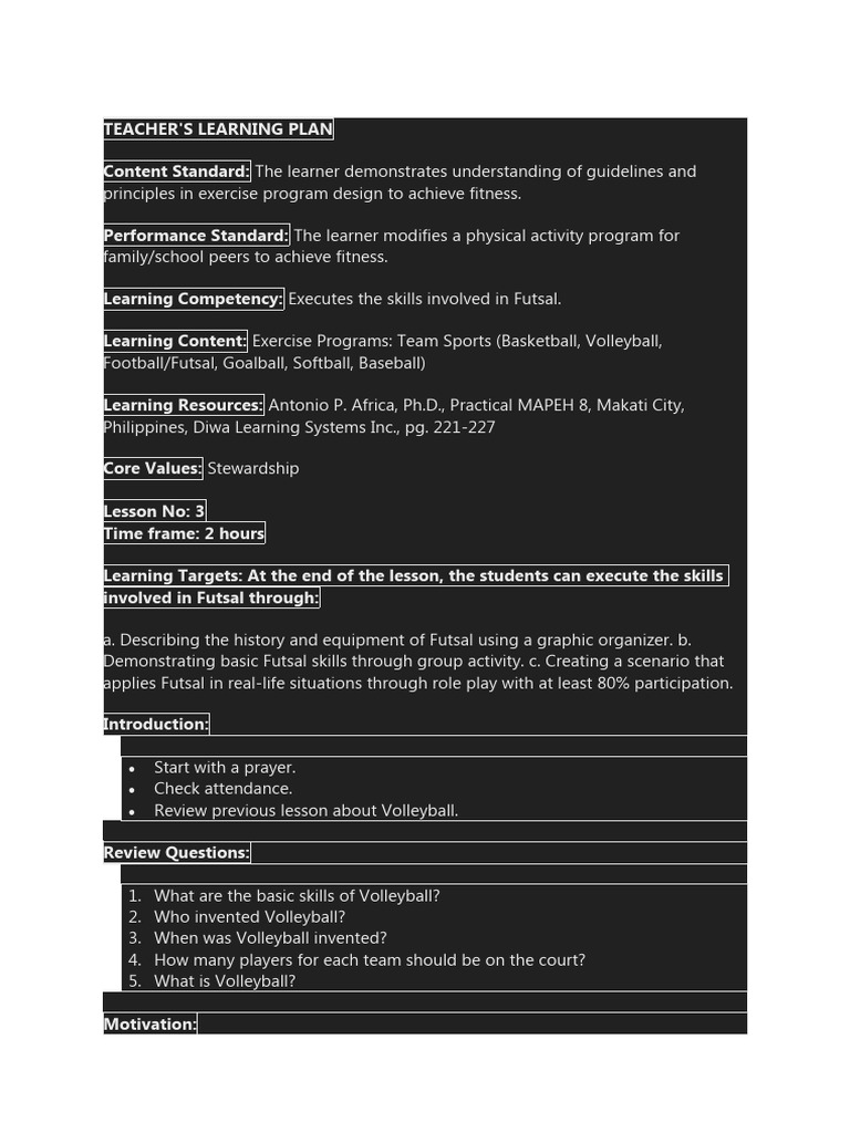 Plan | PDF | Learning | Cognition