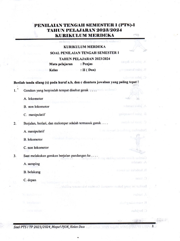 PTS SMT 1 Kelas 2 2023-2024 | PDF | Metode & Bahan Ajar