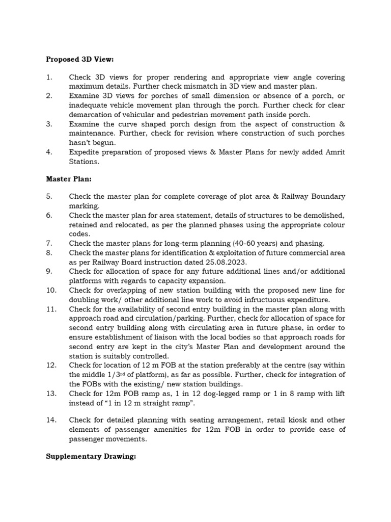 Board Guidelines For Amrit Stations | PDF | Transport