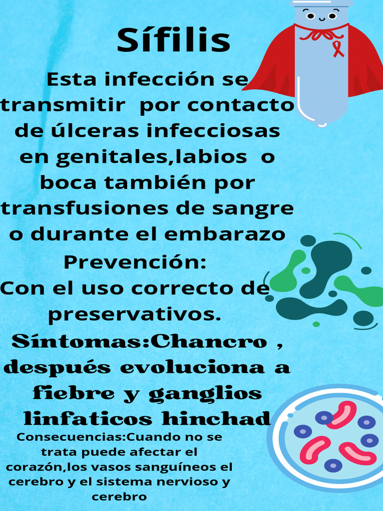 Sífilis: Síntomas:Chancro, Después Evoluciona A Fiebre y Ganglios ...