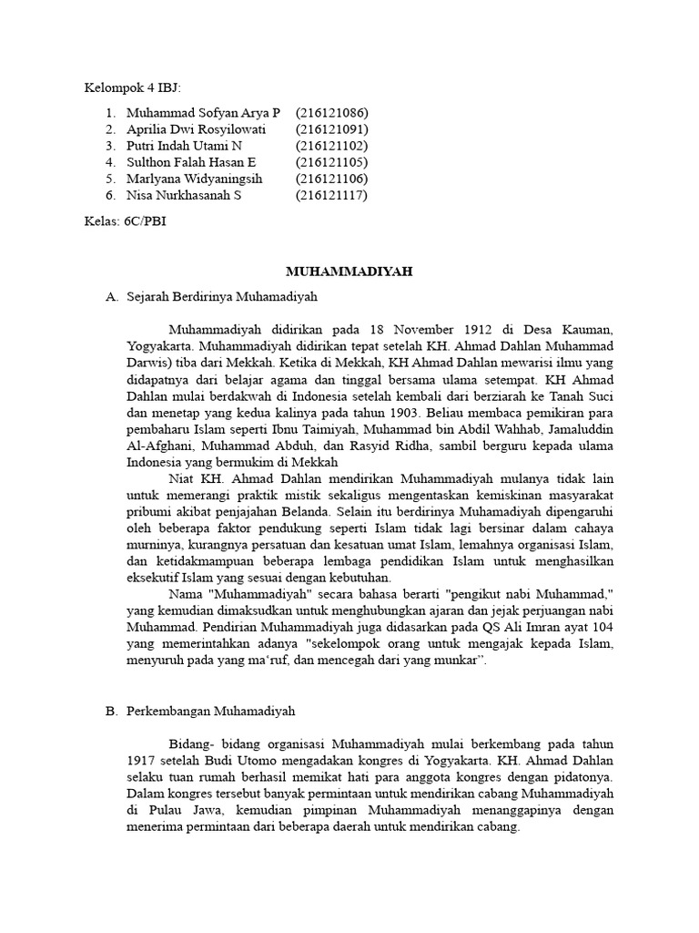 IBJ Muhammadiyah | PDF