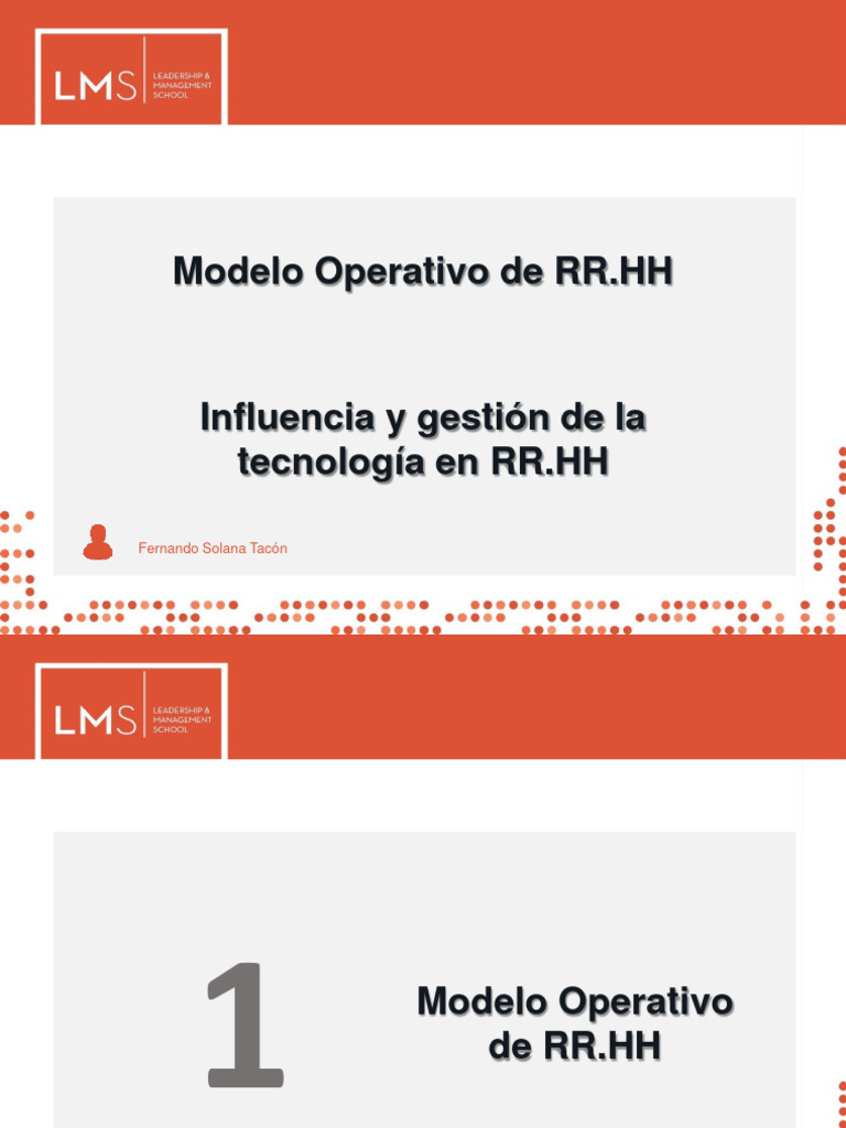 Modelo Operativo RRHH - Influencia Tecnologia - V - Alumnos | PDF ...