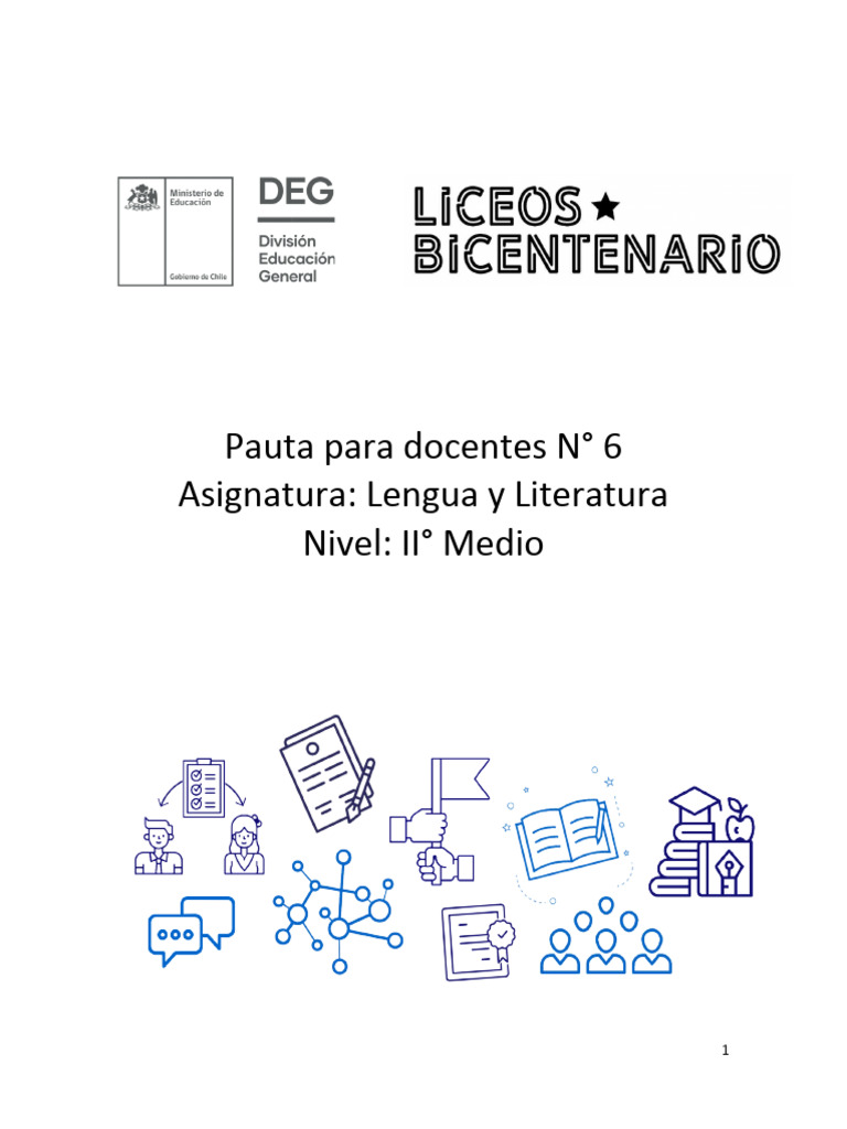 Guía N°6 Oa15 2M Pauta | PDF | Comunicación