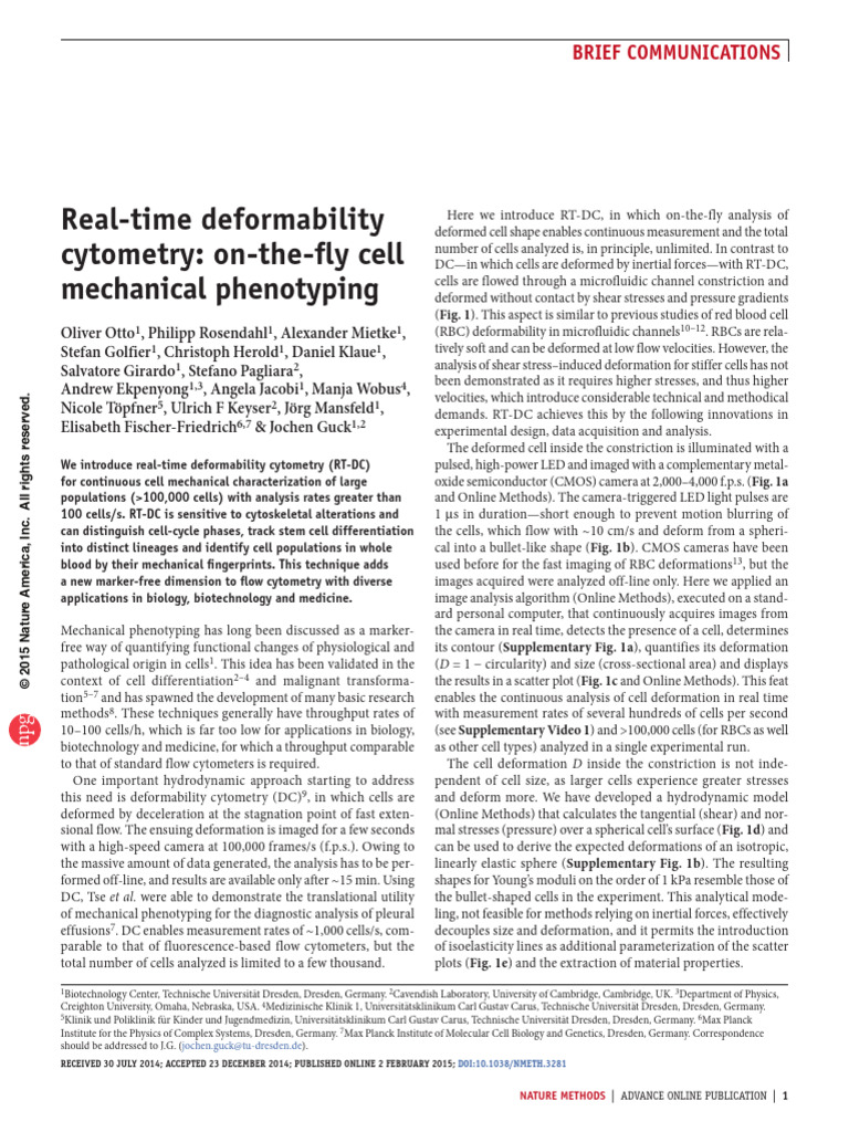 Otto et al. - 2015 - Real-time deformability cytometry on-the-fly cell mechanical phenotyping ...