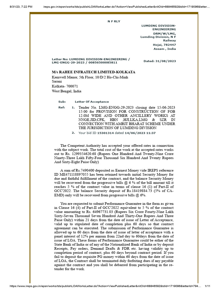 LOA (FOB_NNGE_SZR) | PDF | Concrete | Flooring