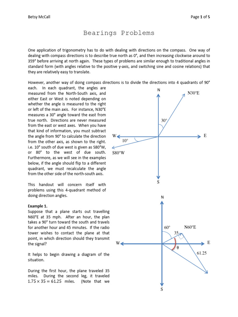 1149 Bearings | Download Free PDF | Angle | Trigonometry