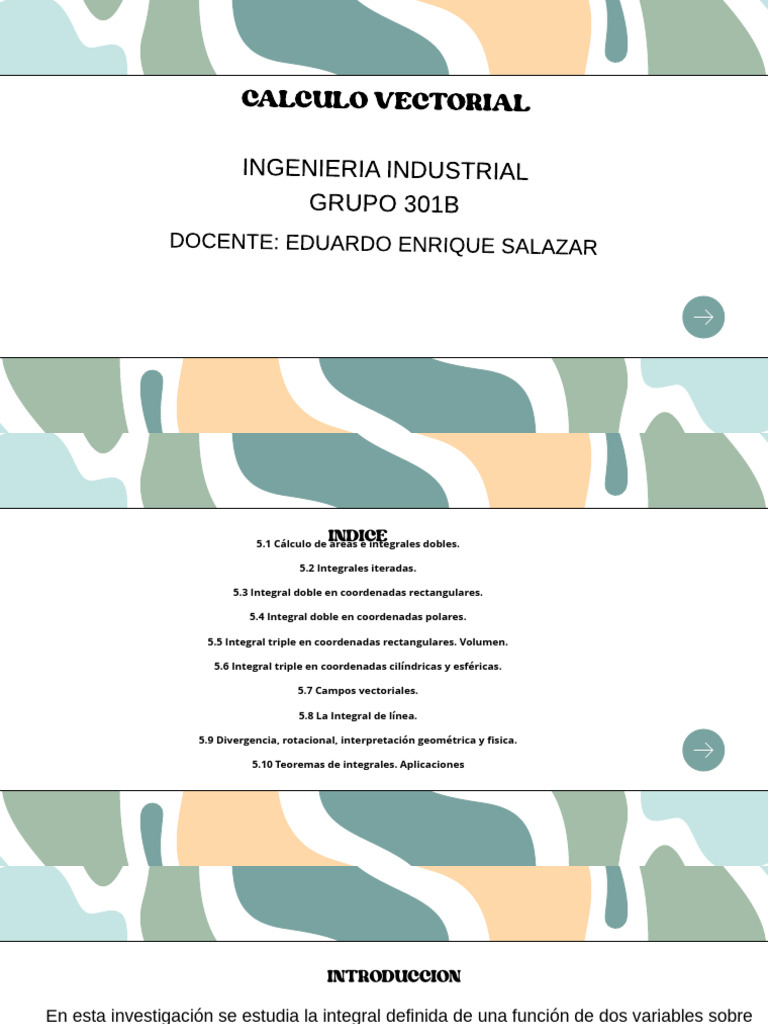 Integrales Dobles y Triples en Ingeniería | PDF | Integral | Vector ...