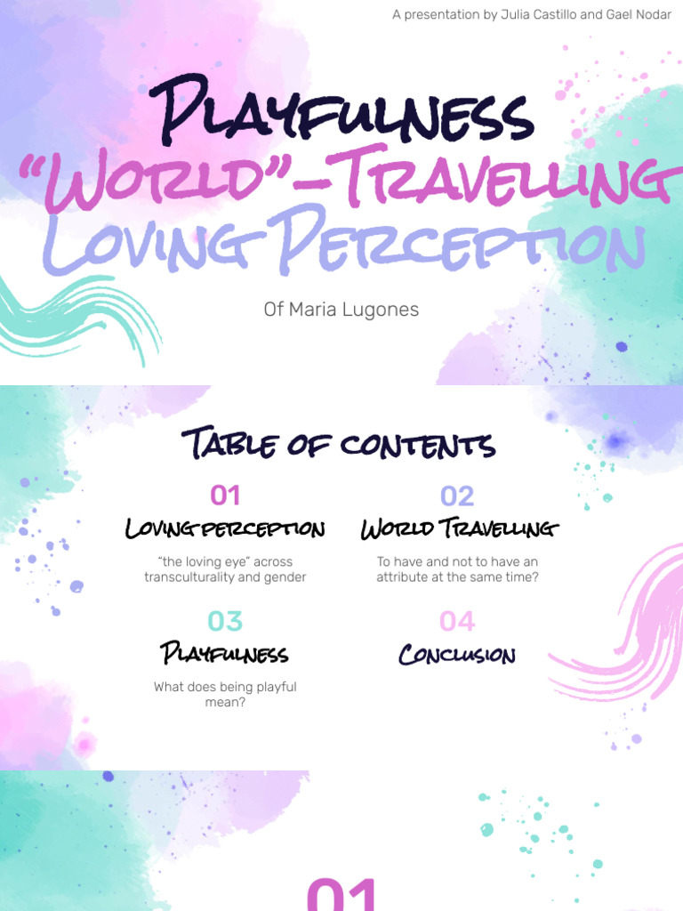 Playfulness, _World_-Travelling, And Loving Perception María Lugones ...