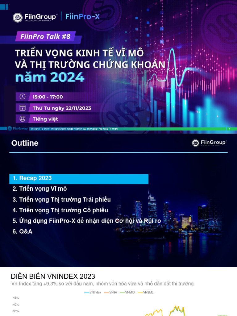 TRIỂN VỌNG KINH TẾ VĨ MÔ VÀ TTCK 2024 - Fiintalk | PDF
