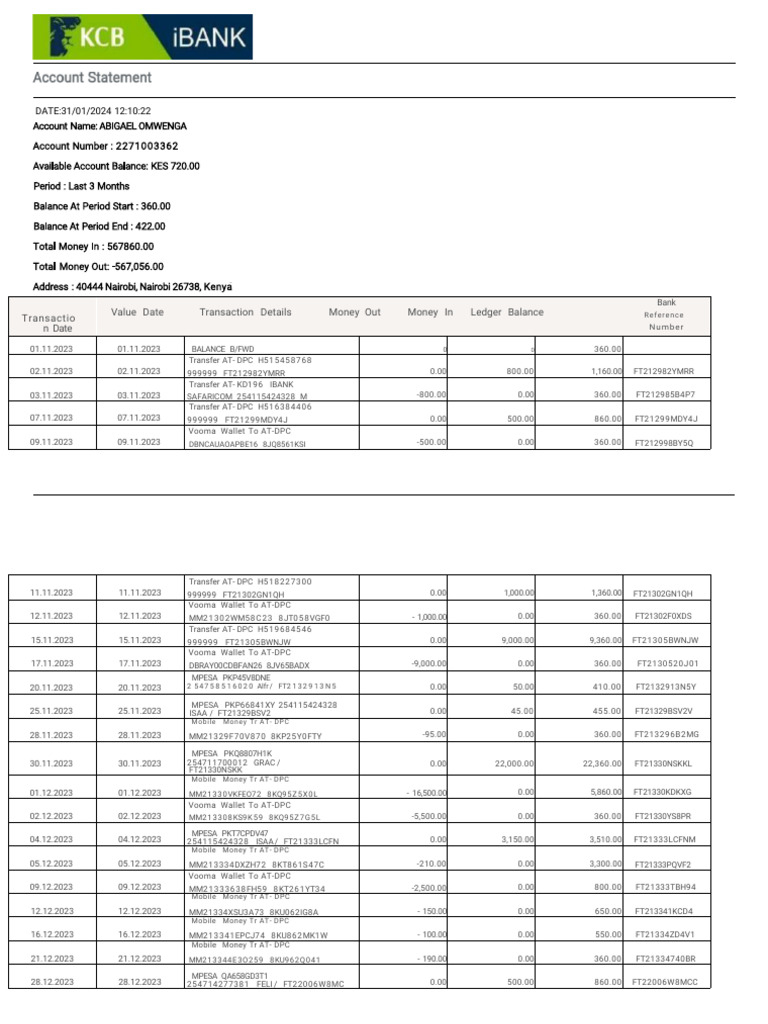 KCB Document Abigael | PDF | Private Sector | Services (Economics)