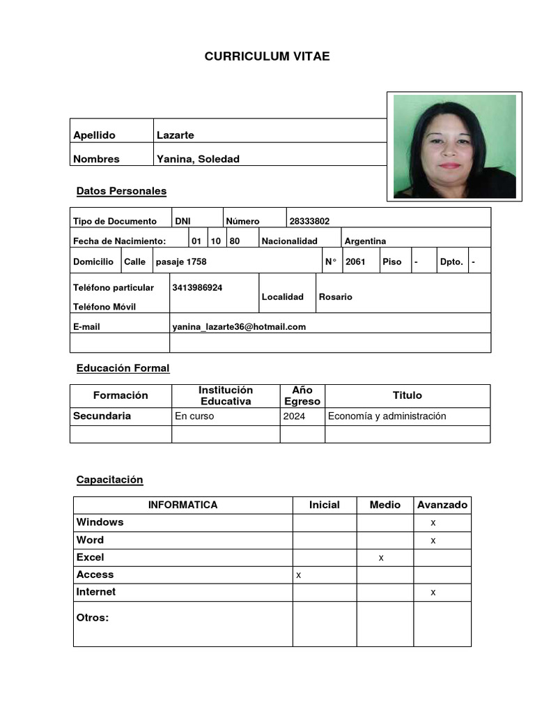 CURRICULUM VITAE Yani | PDF
