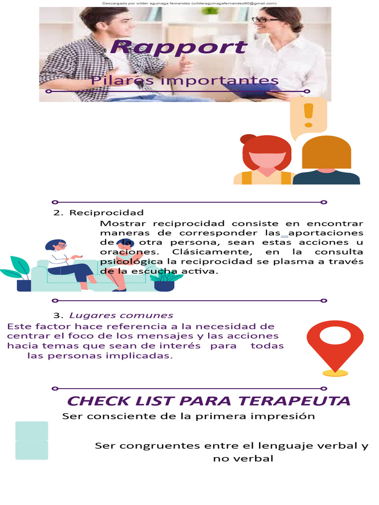 rapport-OBSERVACIÓN Y ENTREVISTA | PDF | Comunicación no verbal | Conceptos psicologicos