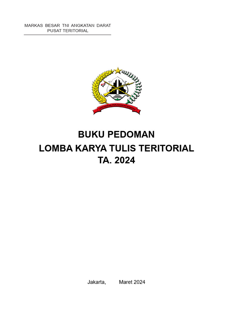 Buku Pedoman LKTT 2024 (REVISI) | PDF