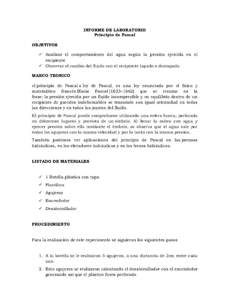 PDF Informe de Laboratorio Pascal - Compress | PDF