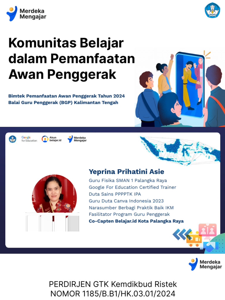 Pemanfaatan Awan Penggerak untuk Peningkatan Kompetensi Guru | PDF