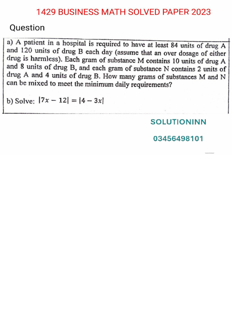 1429 Solved Paper 2023 | PDF 1429 Solved Paper 2023 | PDF