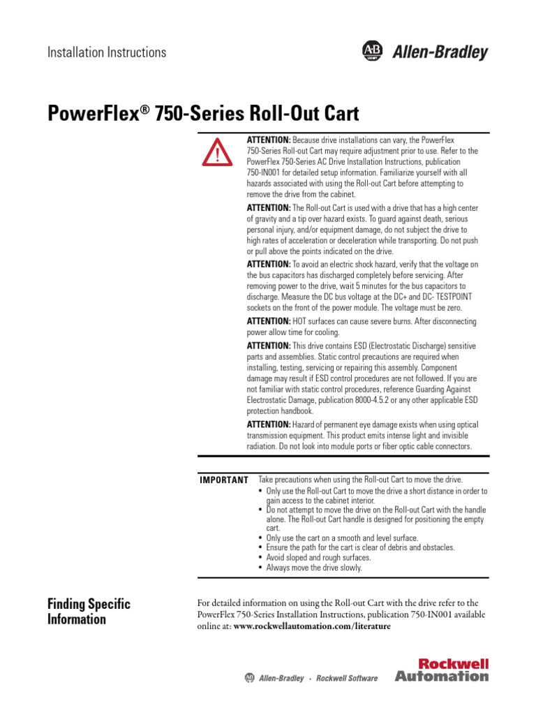 Roll Out Cart Instructions | PDF | Electrostatic Discharge | Electrical ...