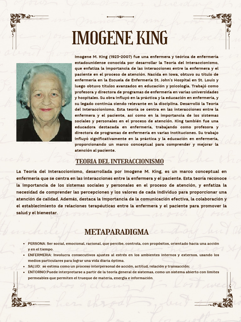 Imogene King | PDF | Enfermería | Sicología