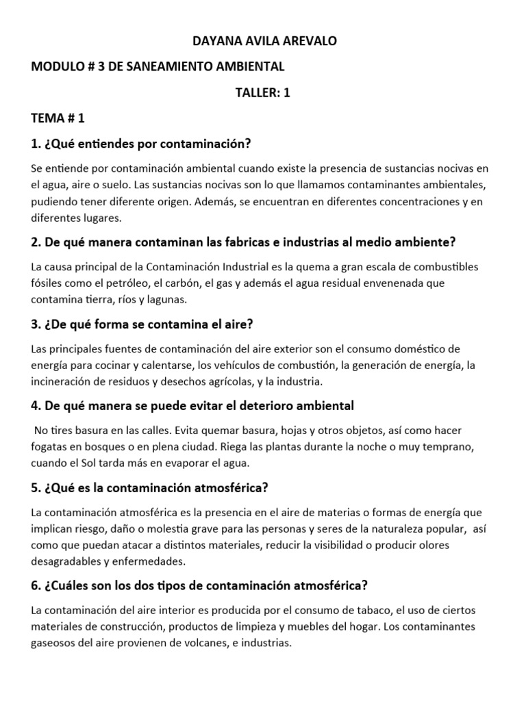 Modulo Ambiental 3 | PDF | Residuos | Contaminación